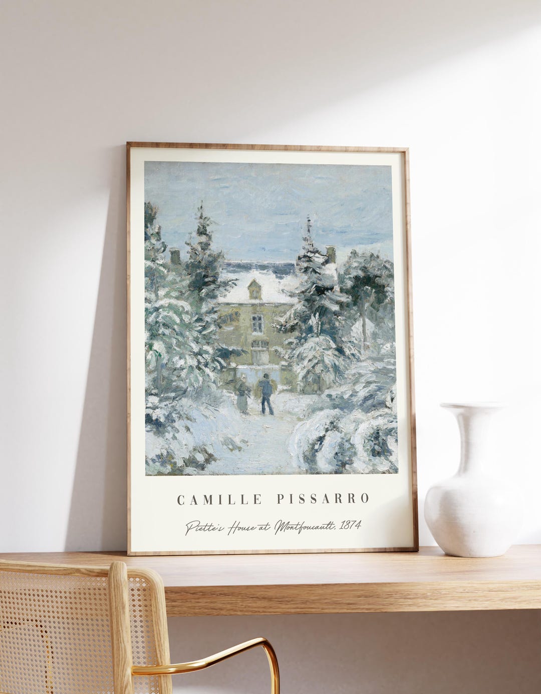 Piette's House at Montfoucault | Camille Pissarro | Vintage Painting ...