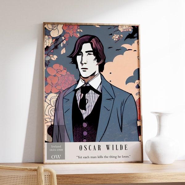 Oscar Wilde Poster - Etsy