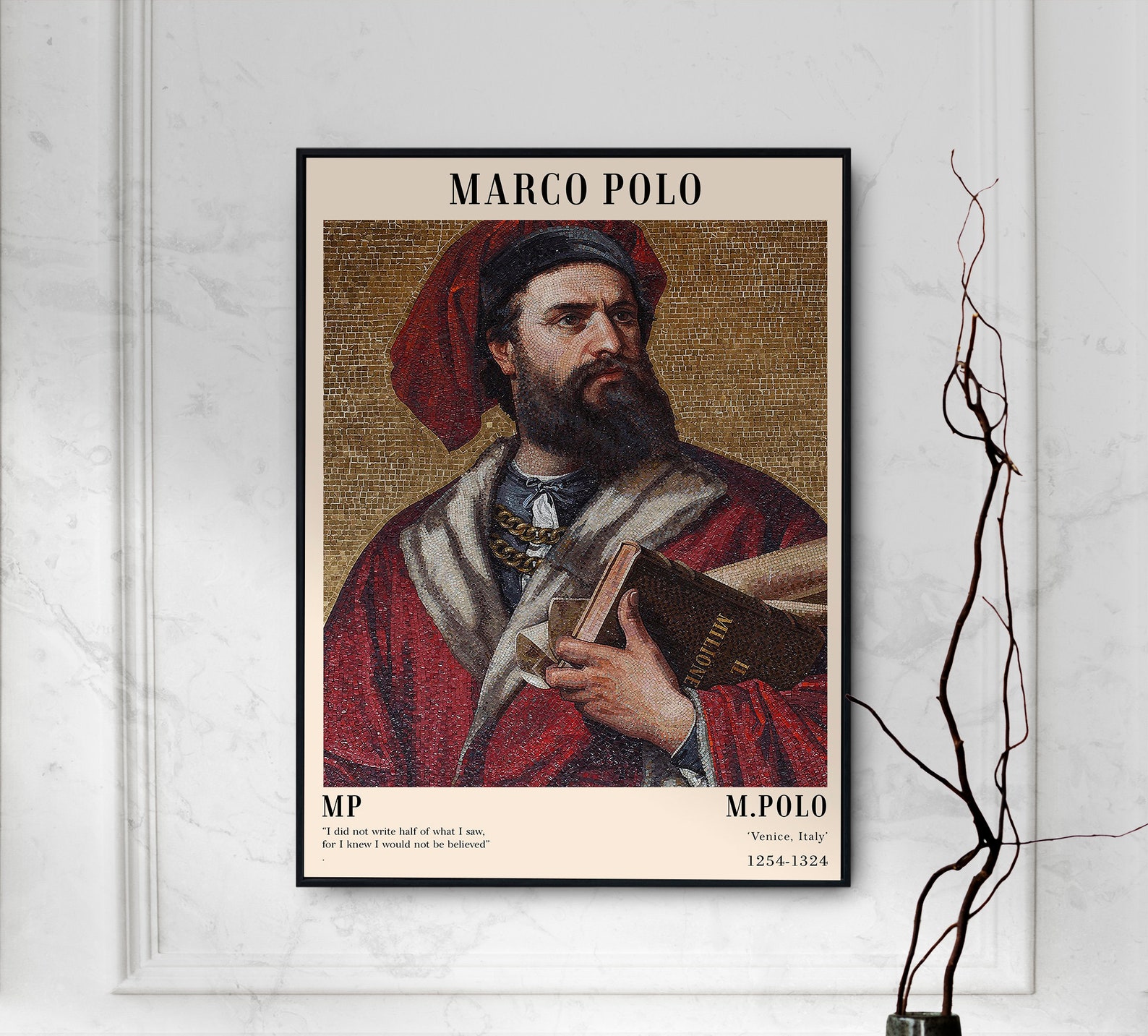 Marco Polo Poster - Art Print Photo Gift Quote Bedroom Wall Home ...