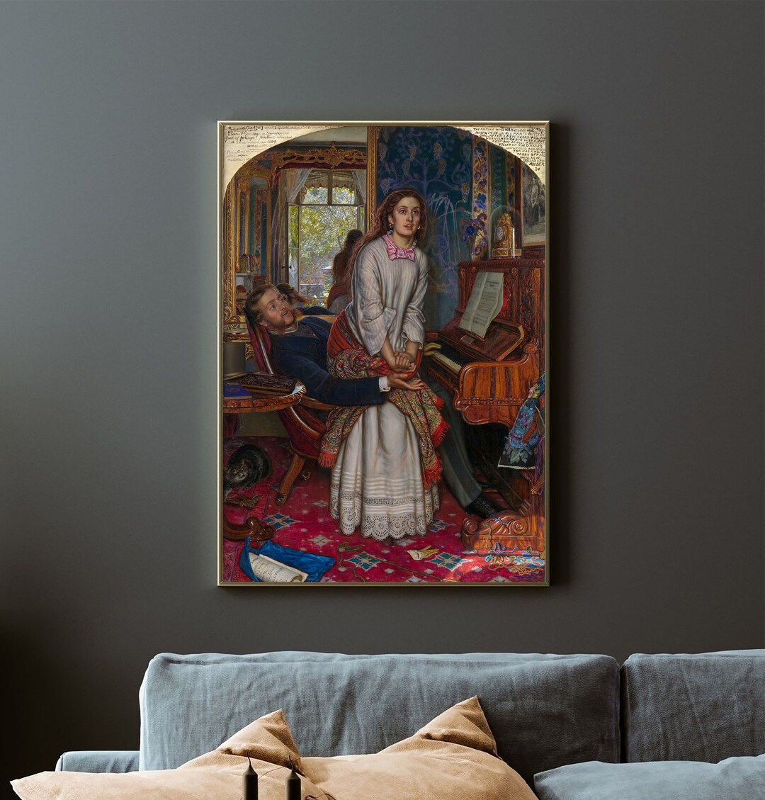 William Holman Hunt - the Awakening Conscience (1853) - Poster Painting ...
