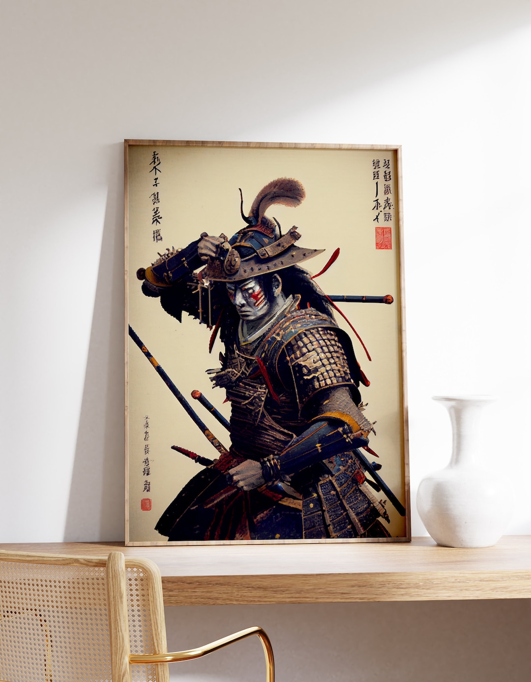 Japanese Samurai Print | Warrior Poster | Japanese Wall Art | Ukiyo-e ...