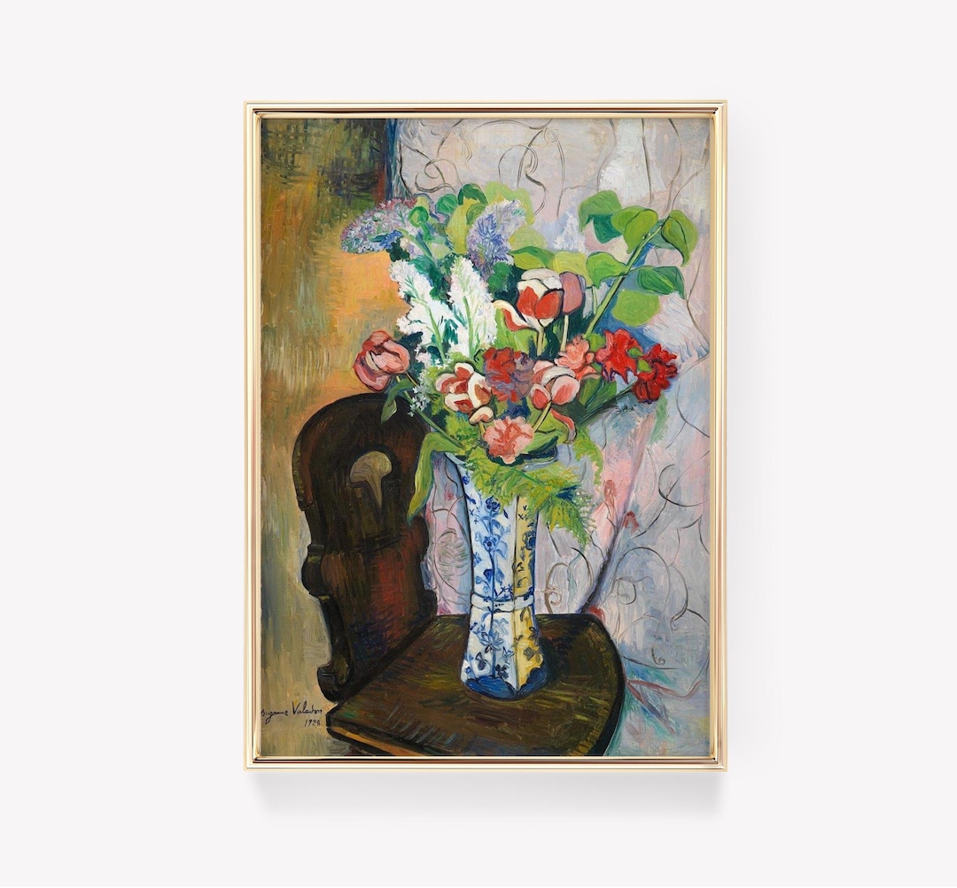 Bouquet of Flowers | Suzanne Valadon Art | 1928 Floral Print | Vintage ...