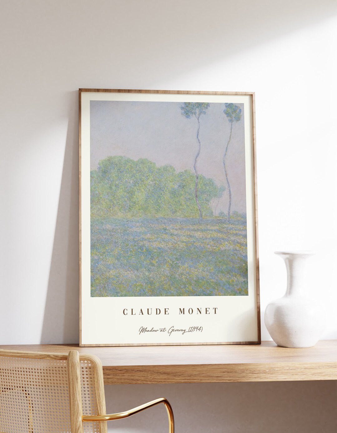 Claude Monet Prints | Meadow at Giverny (1894) | Monet Exhibition Print ...