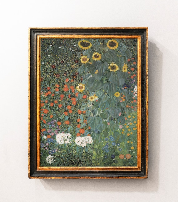 Gustav Klimt Farm Garden With Sunflowers 1906 - Etsy
