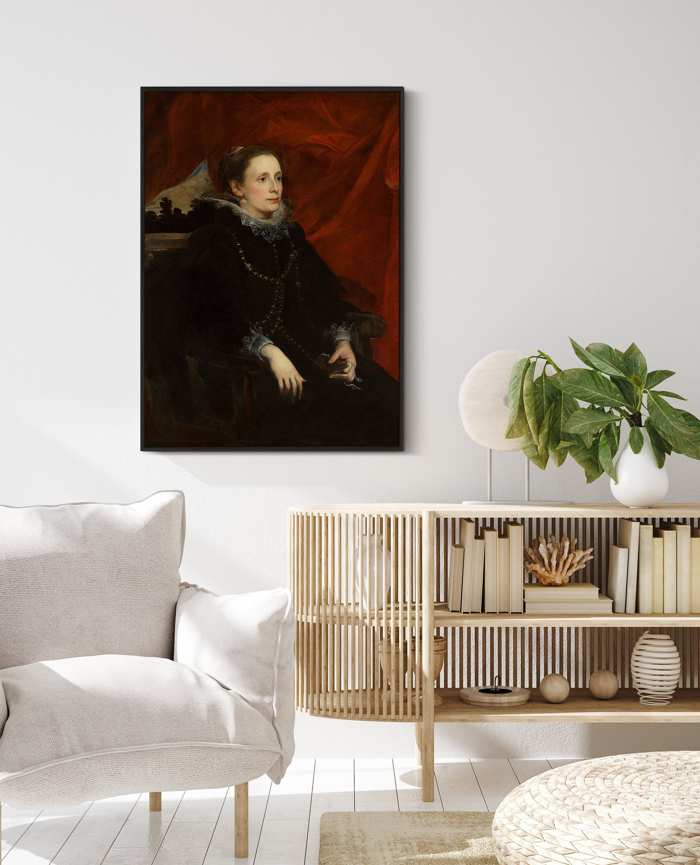 Anthony Van Dyck - Called the Marchesa Durazzo (1622) | Vintage Antique ...