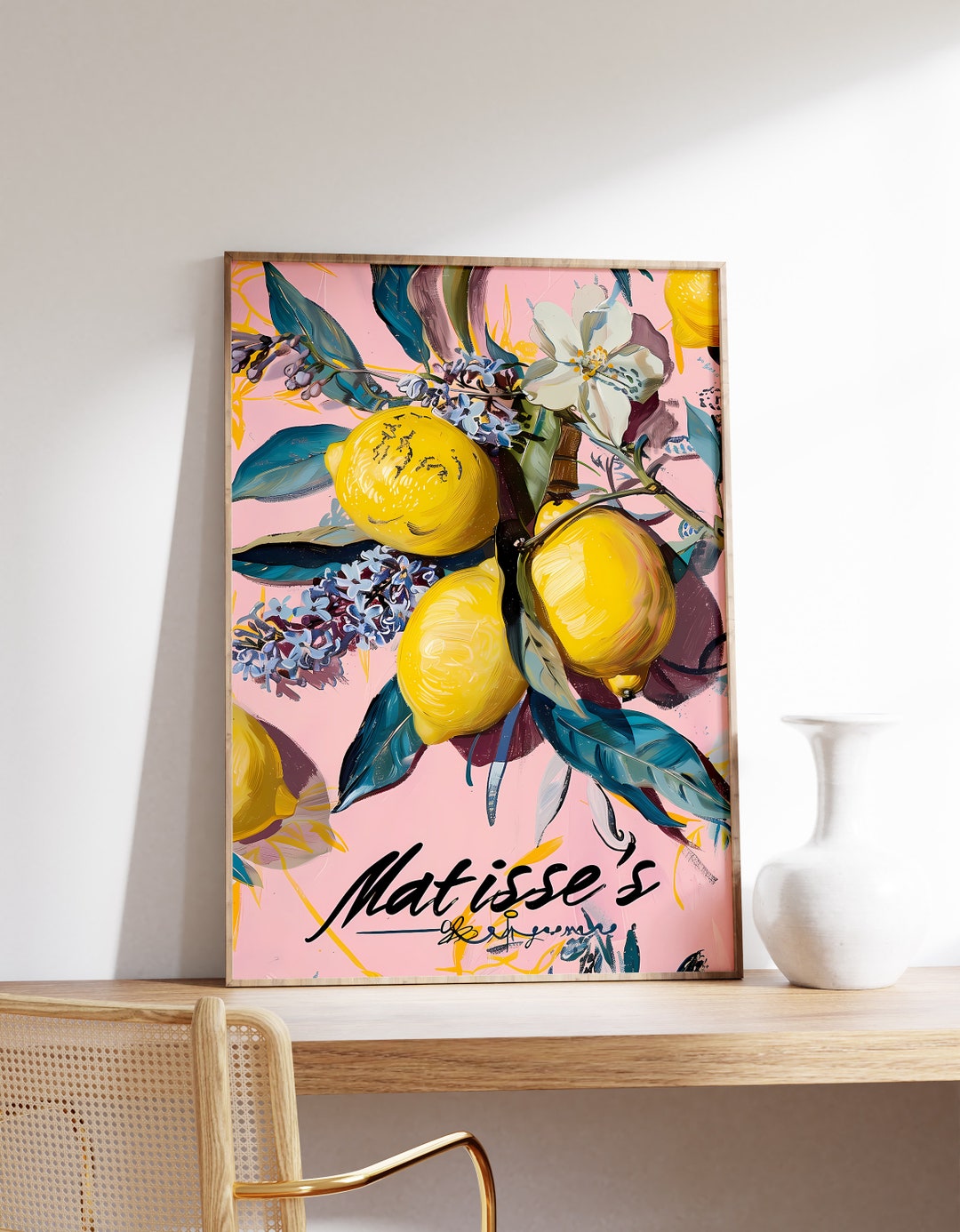 Henri Matisse | Exhibition Poster | Lemon Abstract Print | Mid Century ...