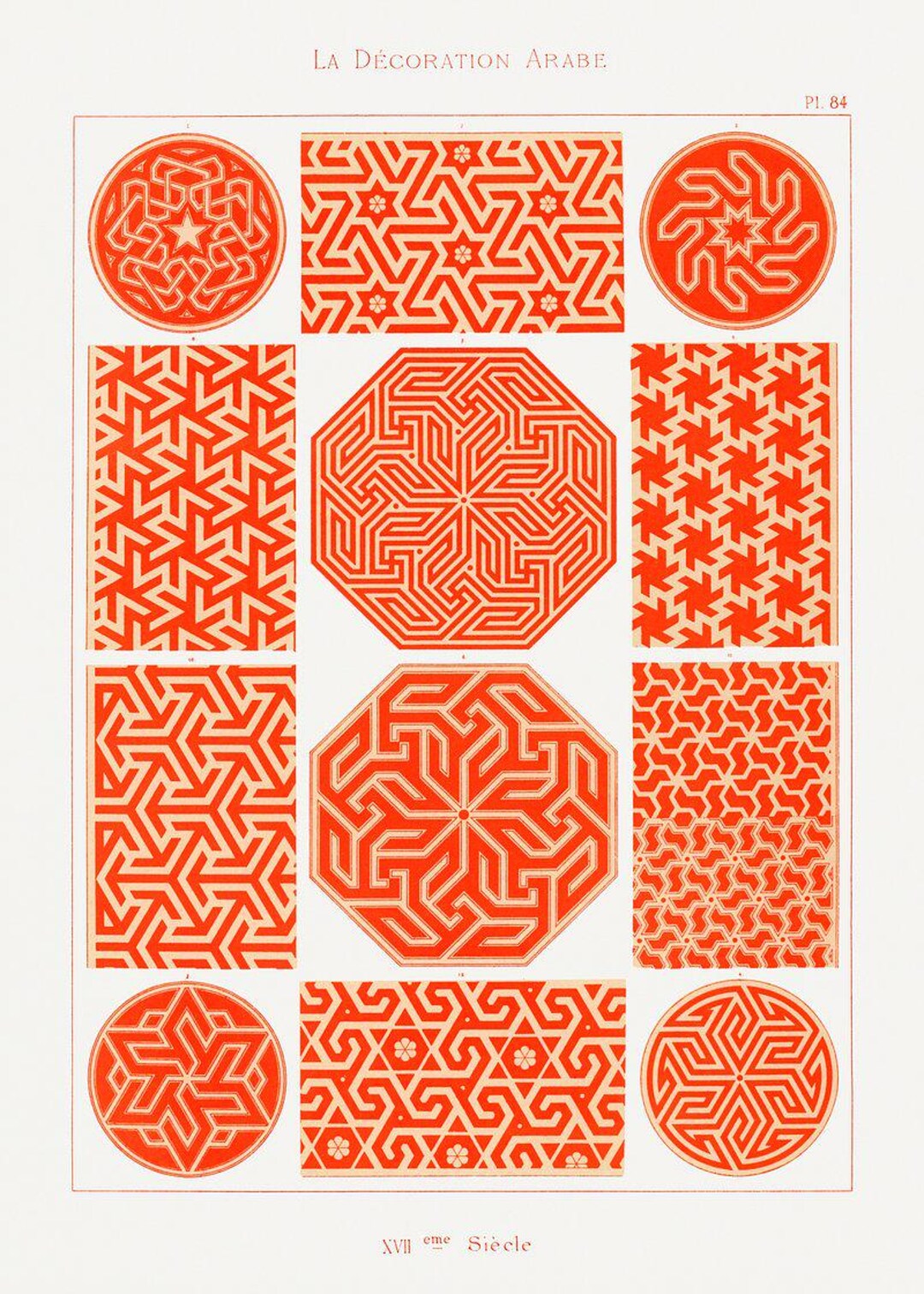 Arabesque Art Print | Moroccan Design Print | Islamic Wall Art | Middle ...