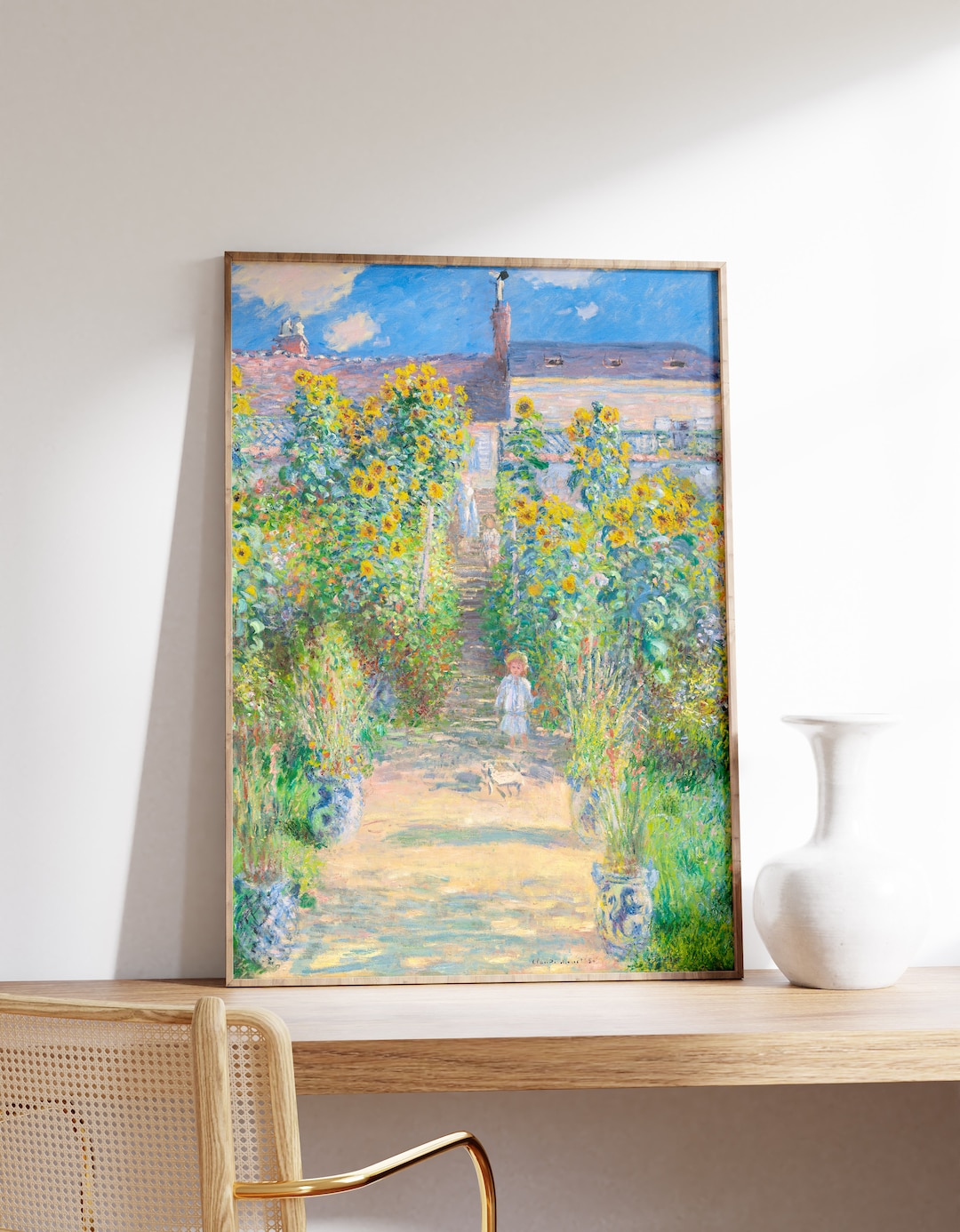 Claude Monet Poster | the Artists Garden at Vetheuil | Monet Wall Art ...