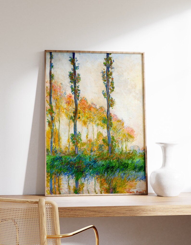 Claude Monet Poster | the Three Trees | Monet Wall Art | Monet Print ...