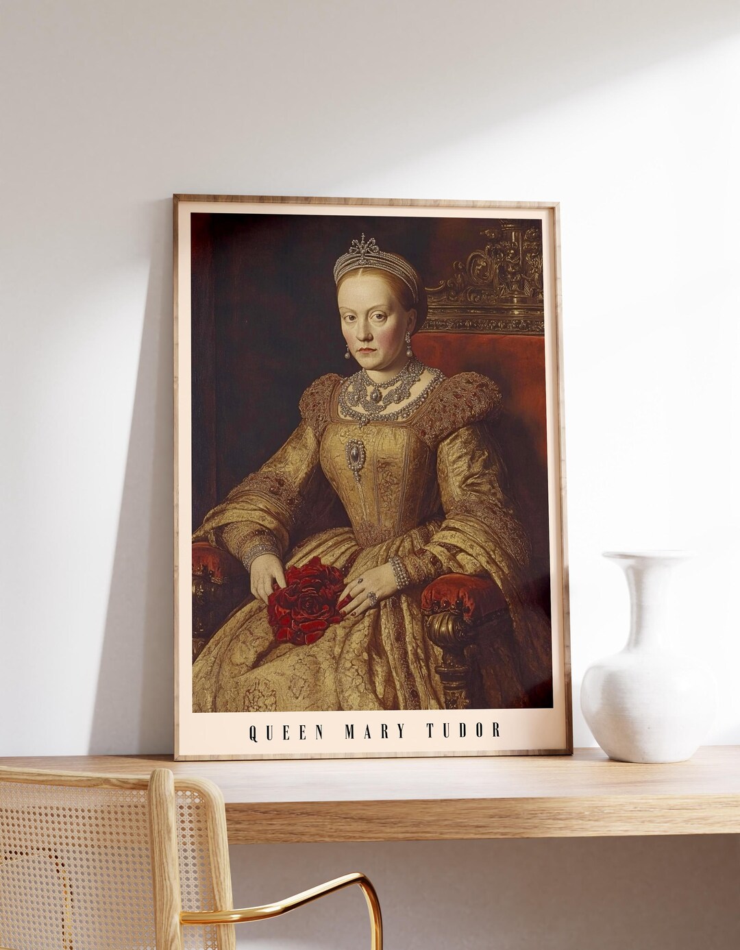 Queen Mary Tudor Poster | Vintage Painting | Historical Decor | Modern ...
