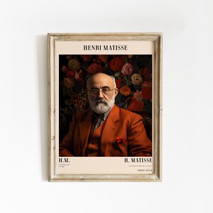 Henri Matisse Portrait | Vintage Painting | Exhibition Print ...