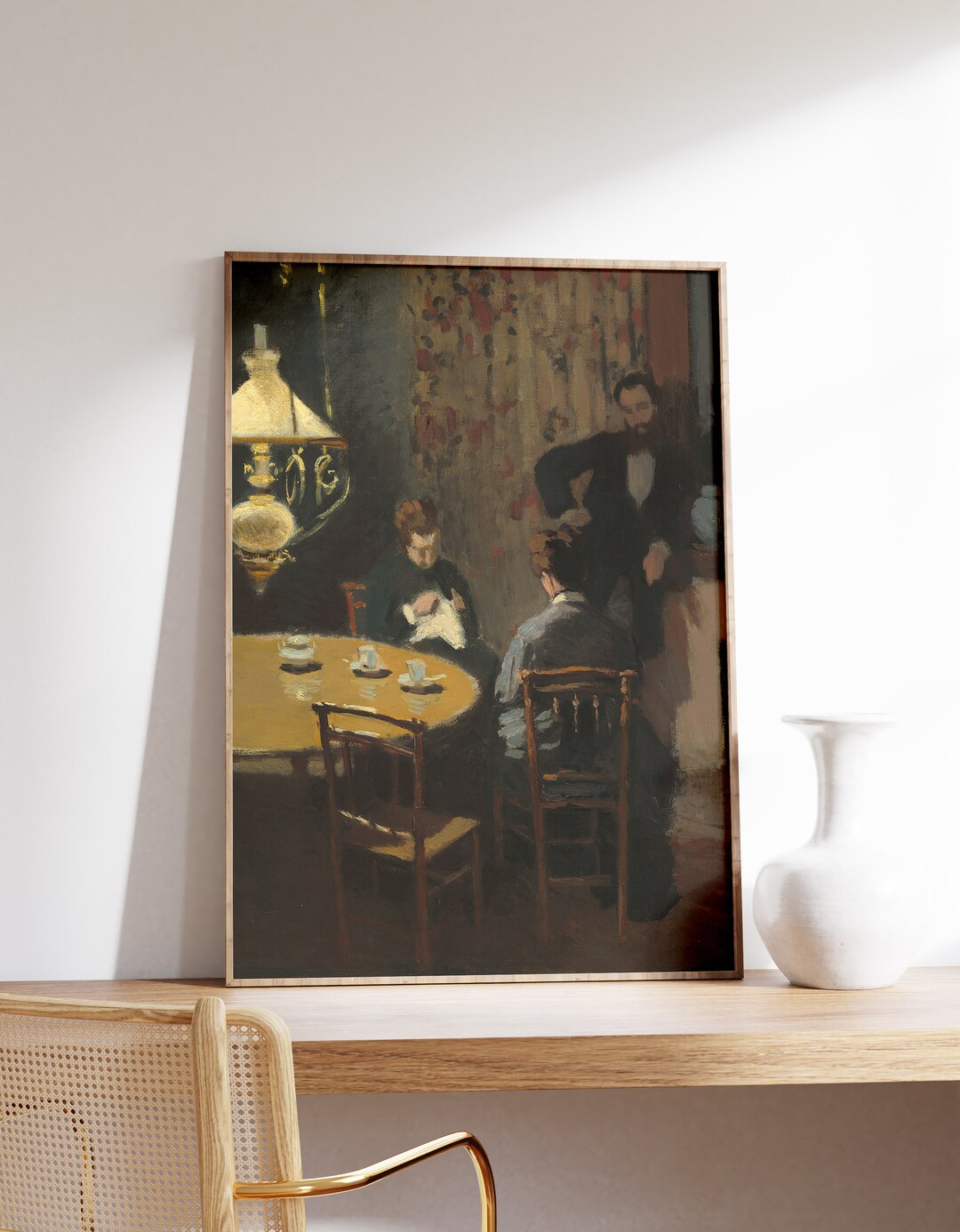 Claude Monet Poster | Interior, After Dinner | Monet Wall Art | Monet ...