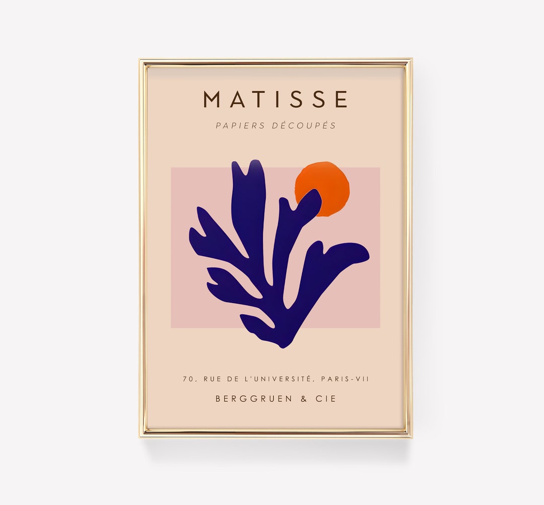 Henri Matisse | Leaves Art Print | Exhibition Poster | Mid Century ...