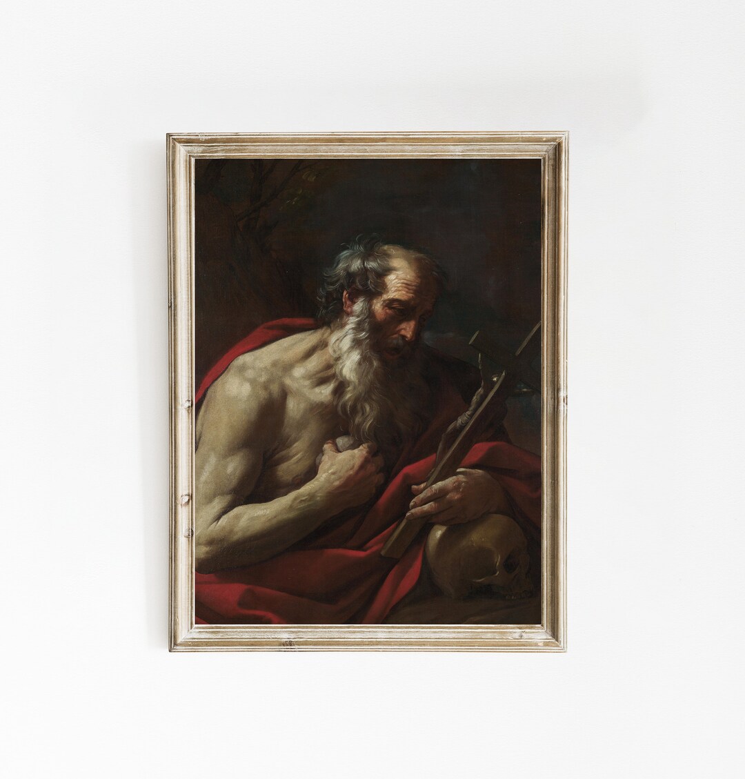 Guido Reni - Saint Jerome (1625) | Vintage Poster | Antique Wall Art ...