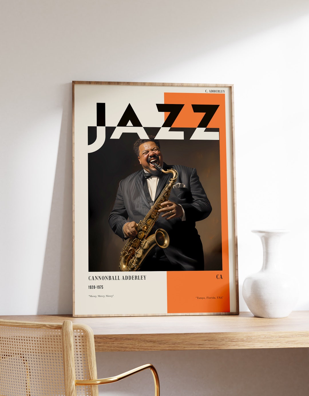 Cannonball Adderley Poster | Musical Print | Jazz Poster | Jazz ...