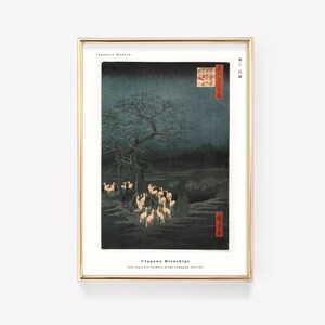 Utagawa Hiroshige Art Print | New Years Eve Foxfires at the Changing ...