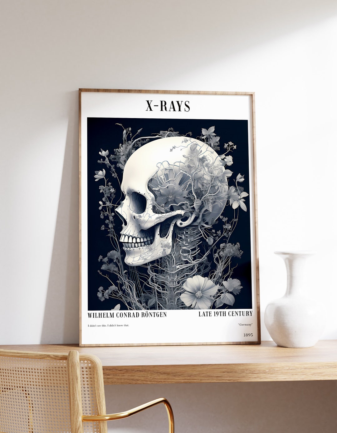 Science Wall Art | X-rays | Antique Science Painting | Science Art ...