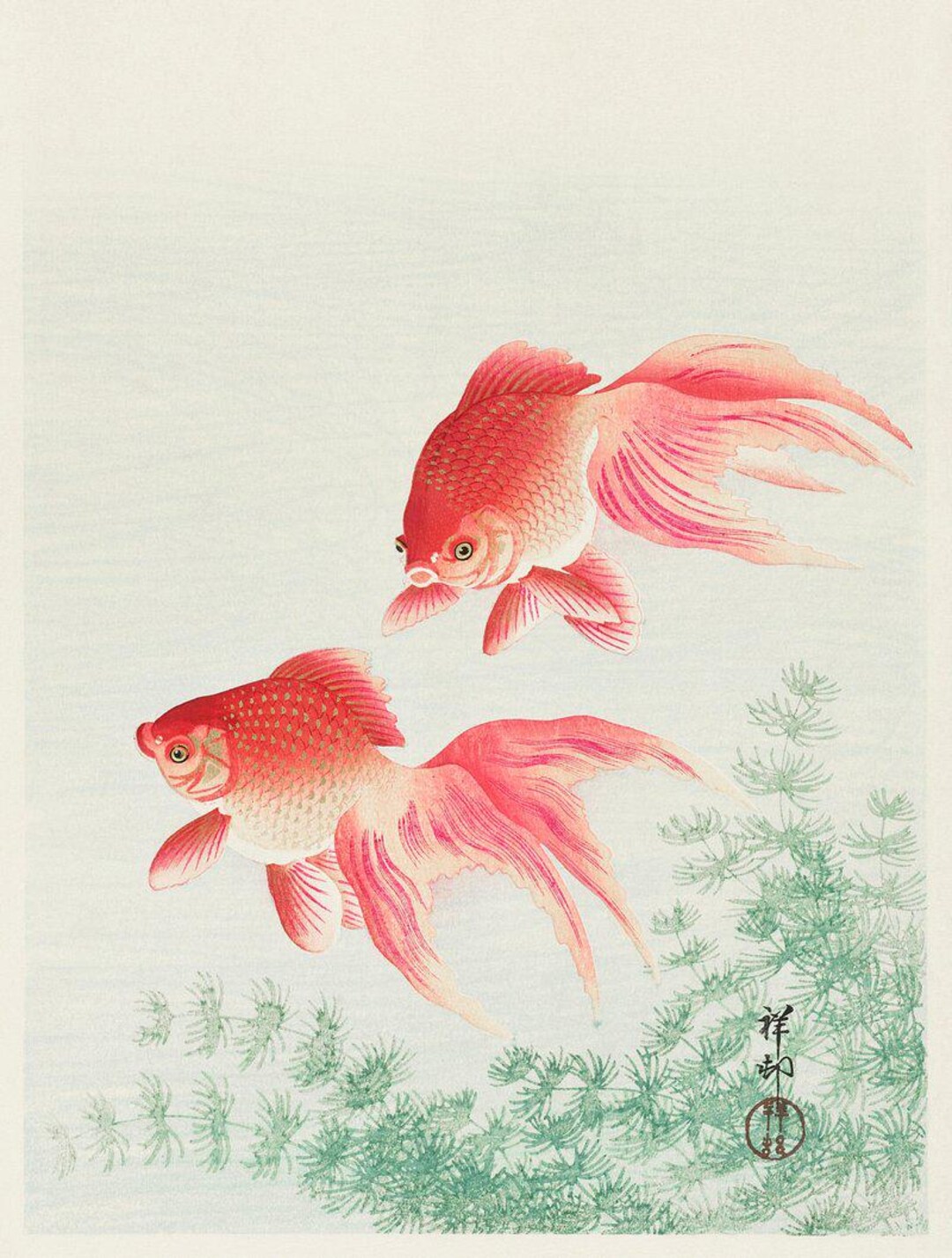 Goldfish Art Print | Takeuchi Seihō Goldfish | Vintage Painting ...