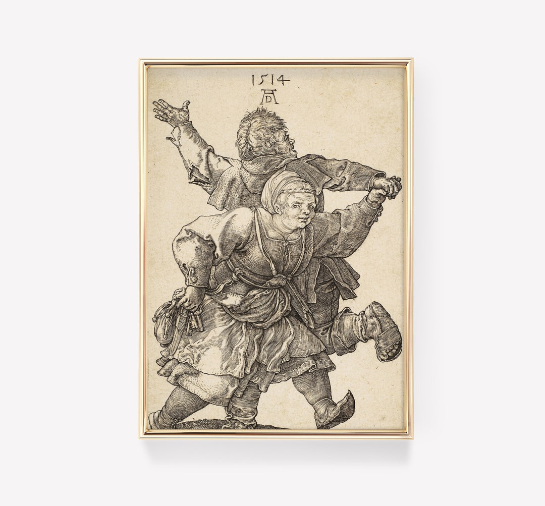 Premium Print | Albrecht Durer - Peasant Couple Dancing (1514 ...