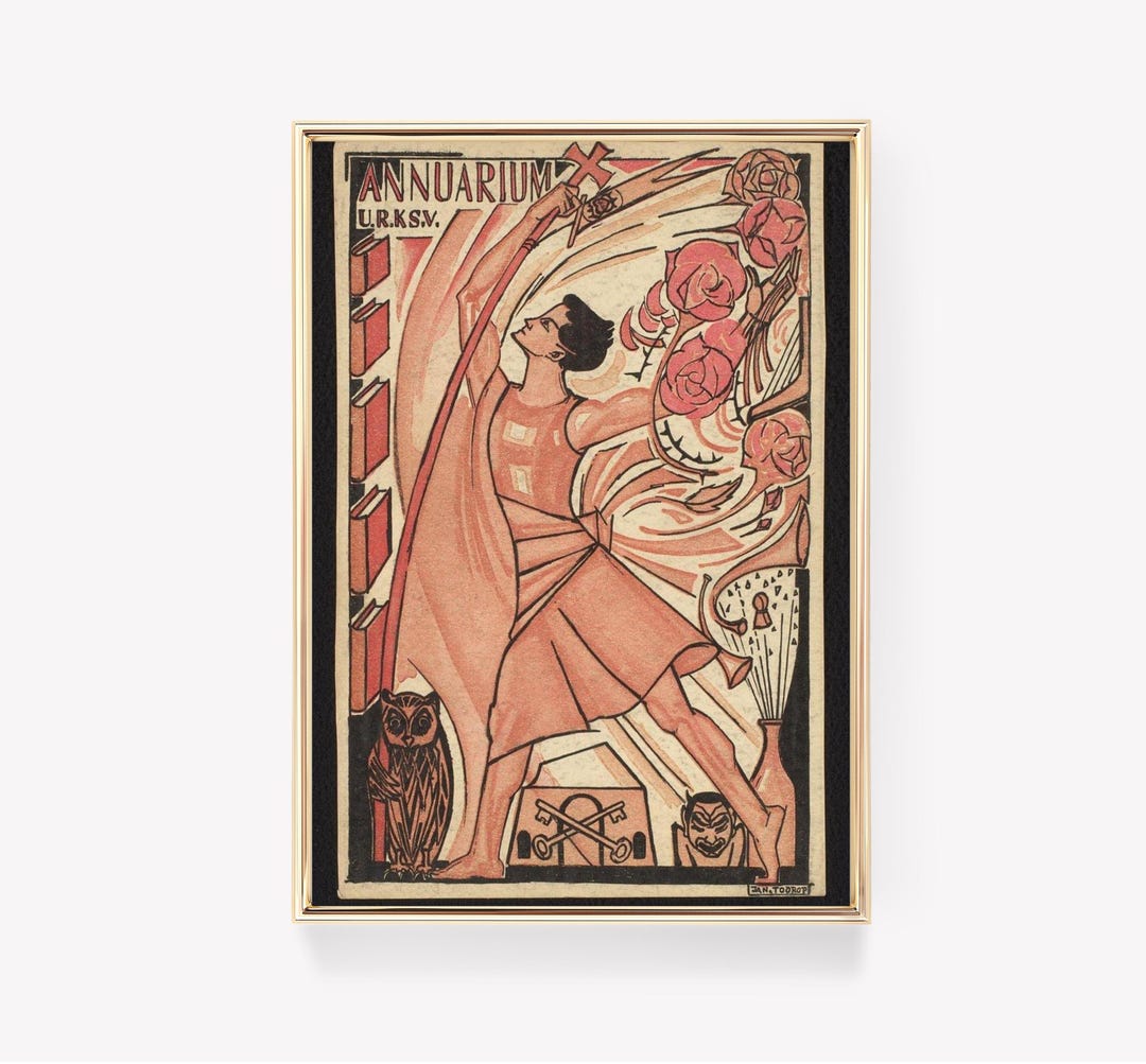 Jan Toorop | Annuarium Poster | Vintage Art Print | Dutch Symbolism ...