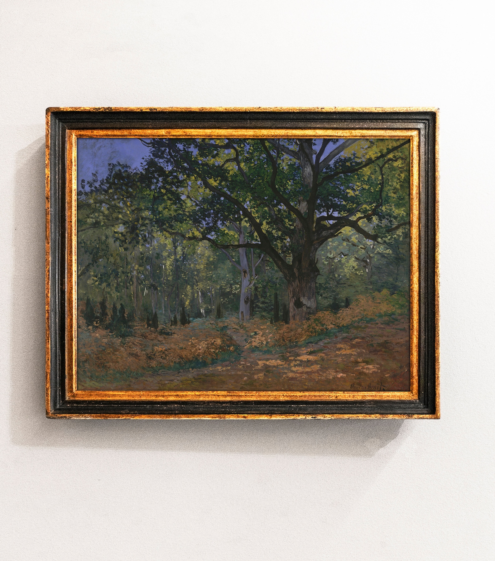 Claude Monet - Fontainebleau Forest (1865) | Forest Landscape | Forest ...