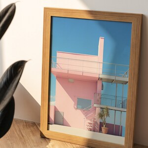 Minimalist Building Modern Art Print Architecture Wall Art Modern ...