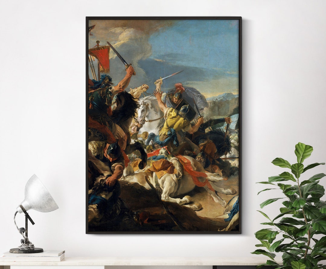 Giovanni Battista Tiepolo - the Battle of Vercellae (1725) | Wall Art ...