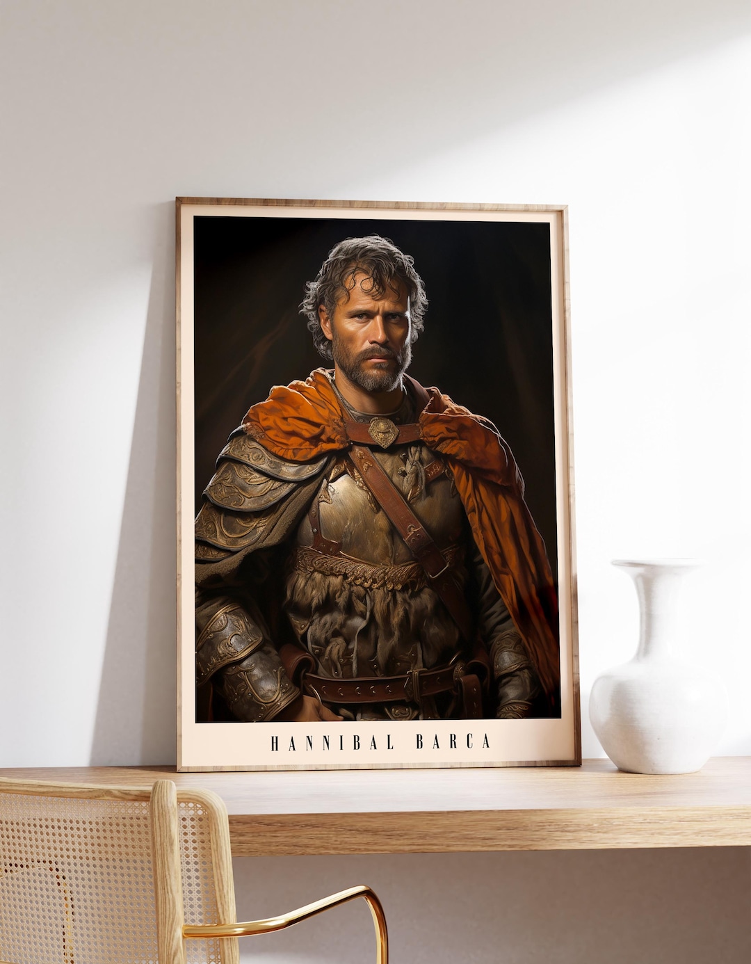 Hannibal Barca Print | Vintage Portrait | Historical Poster | Antique ...