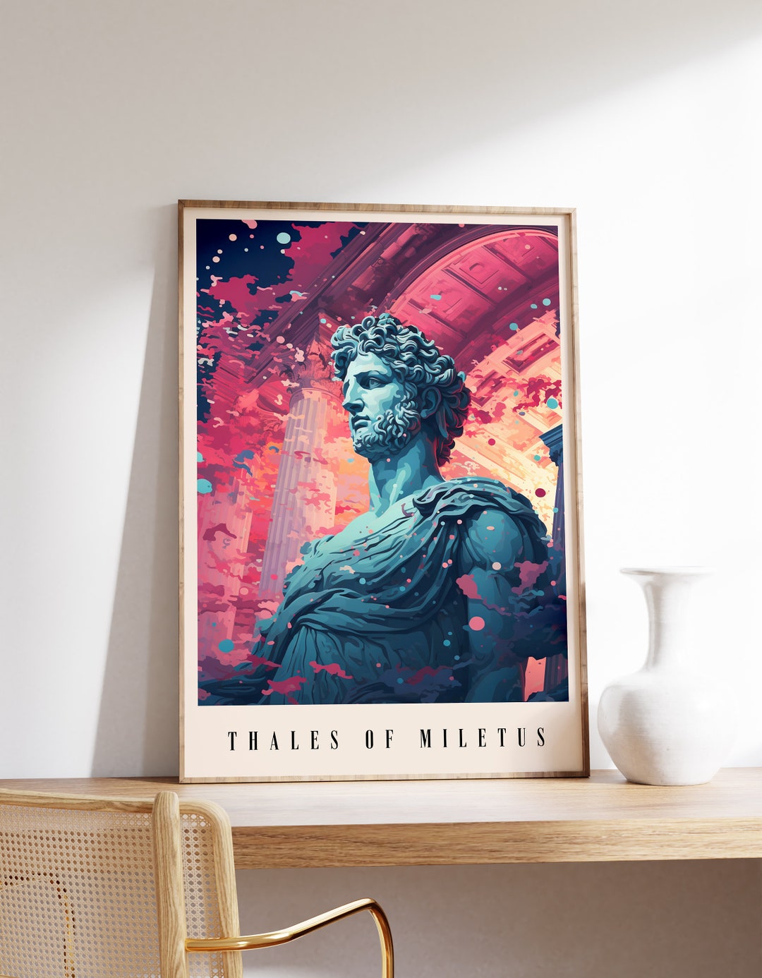 Thales of Miletus | Philosopher Print | Bookworm Gift | Home Decor ...