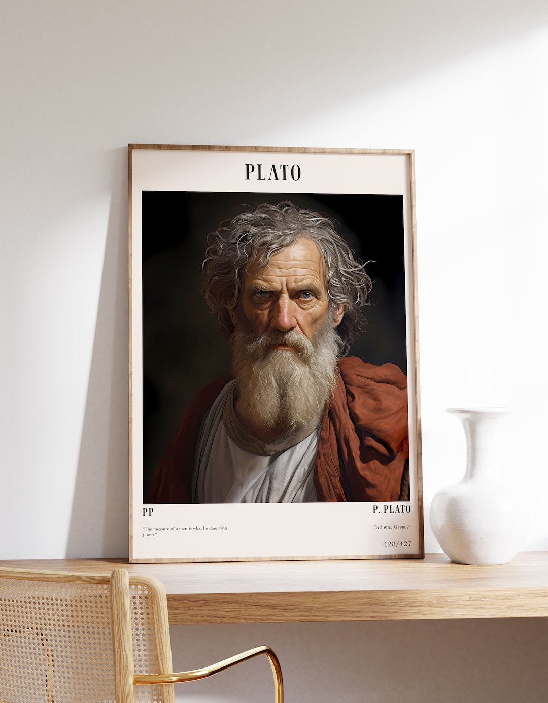 Plato Poster | Vintage Portrait | Historical Poster | Antique Home ...