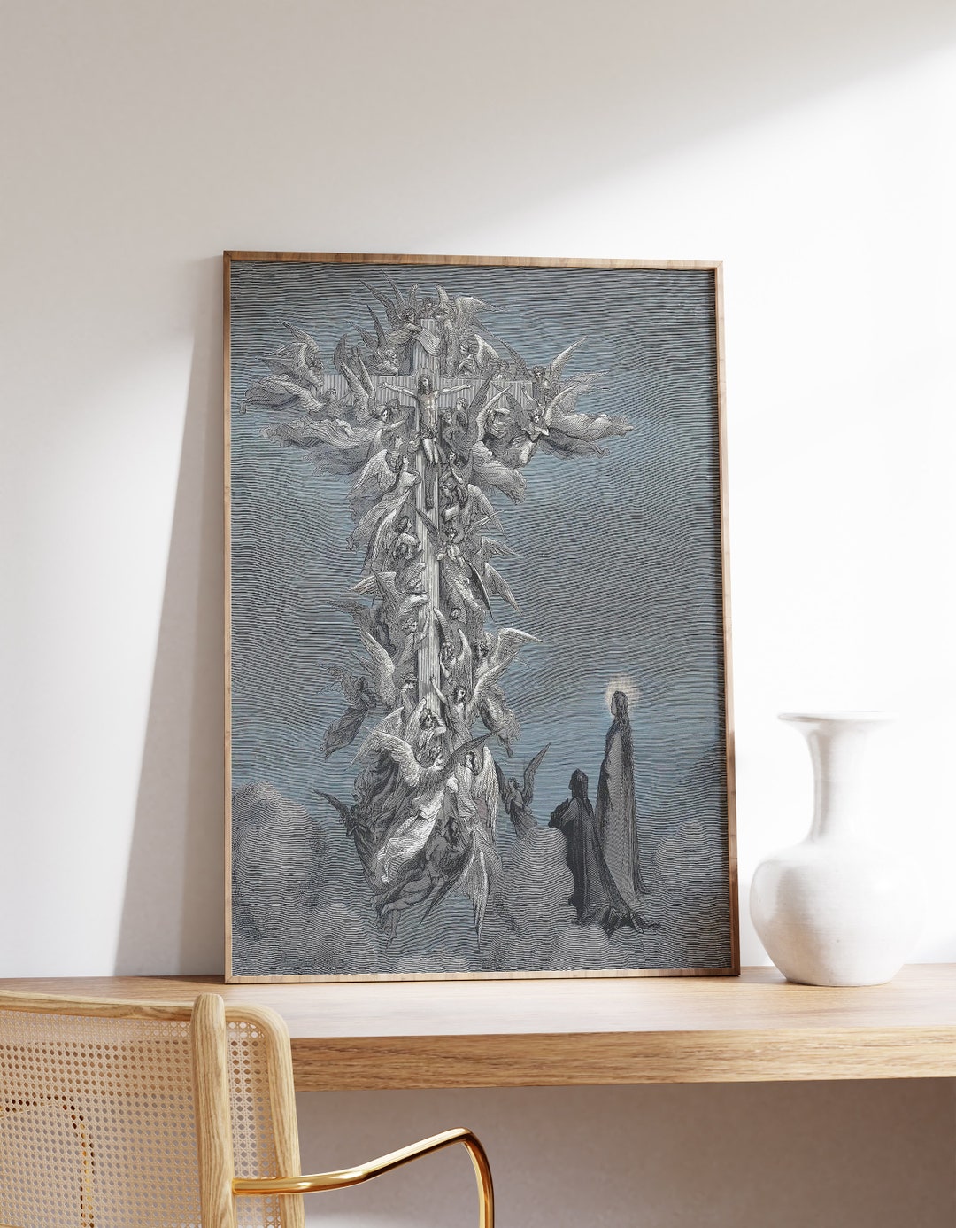 Paradise Canto 14, the Vision of the Cross Carried by Angels - Gustave ...