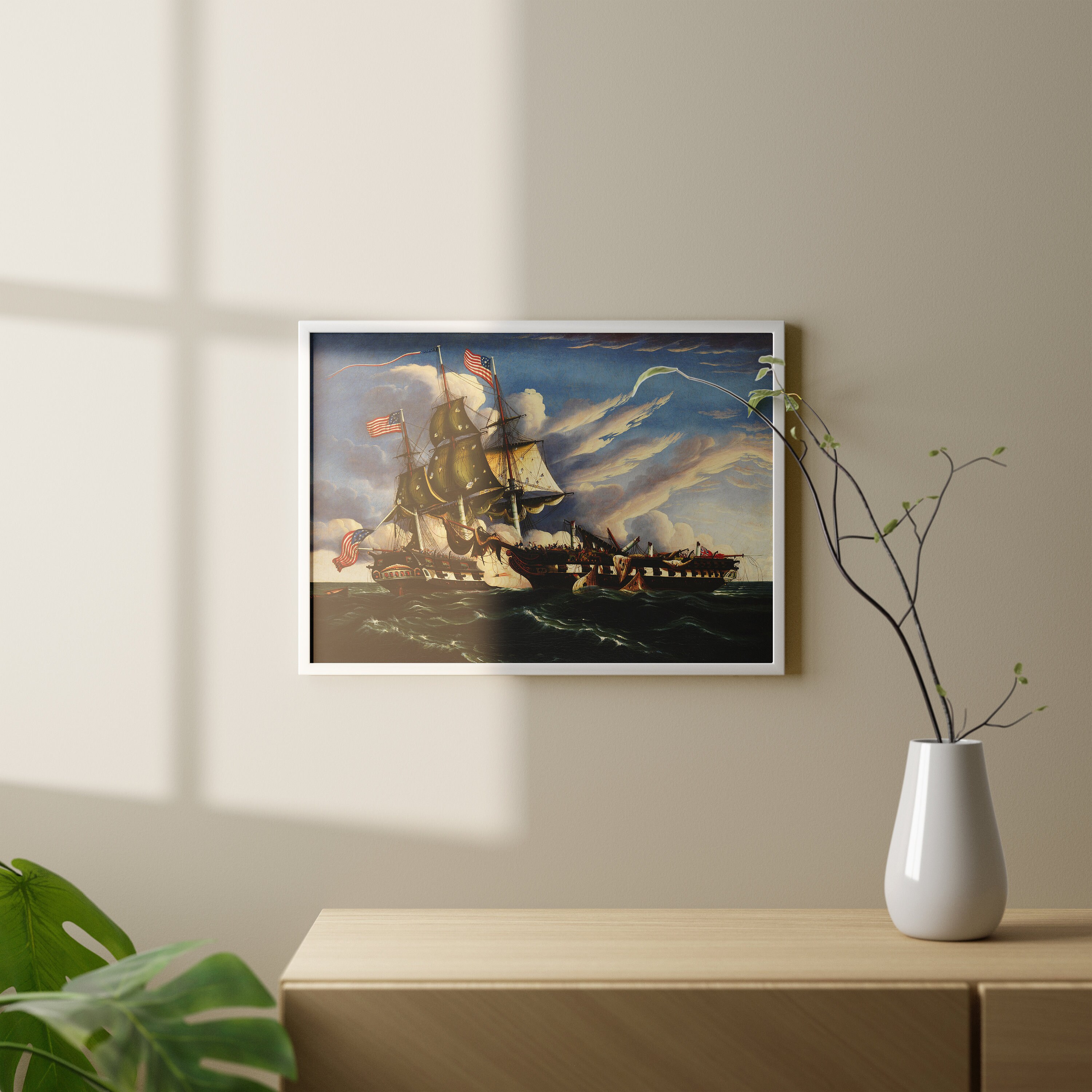 Thomas Chambers the Constitution and the Guerriere 1845 - Etsy