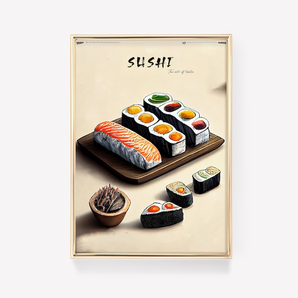 Sushi Poster - Etsy