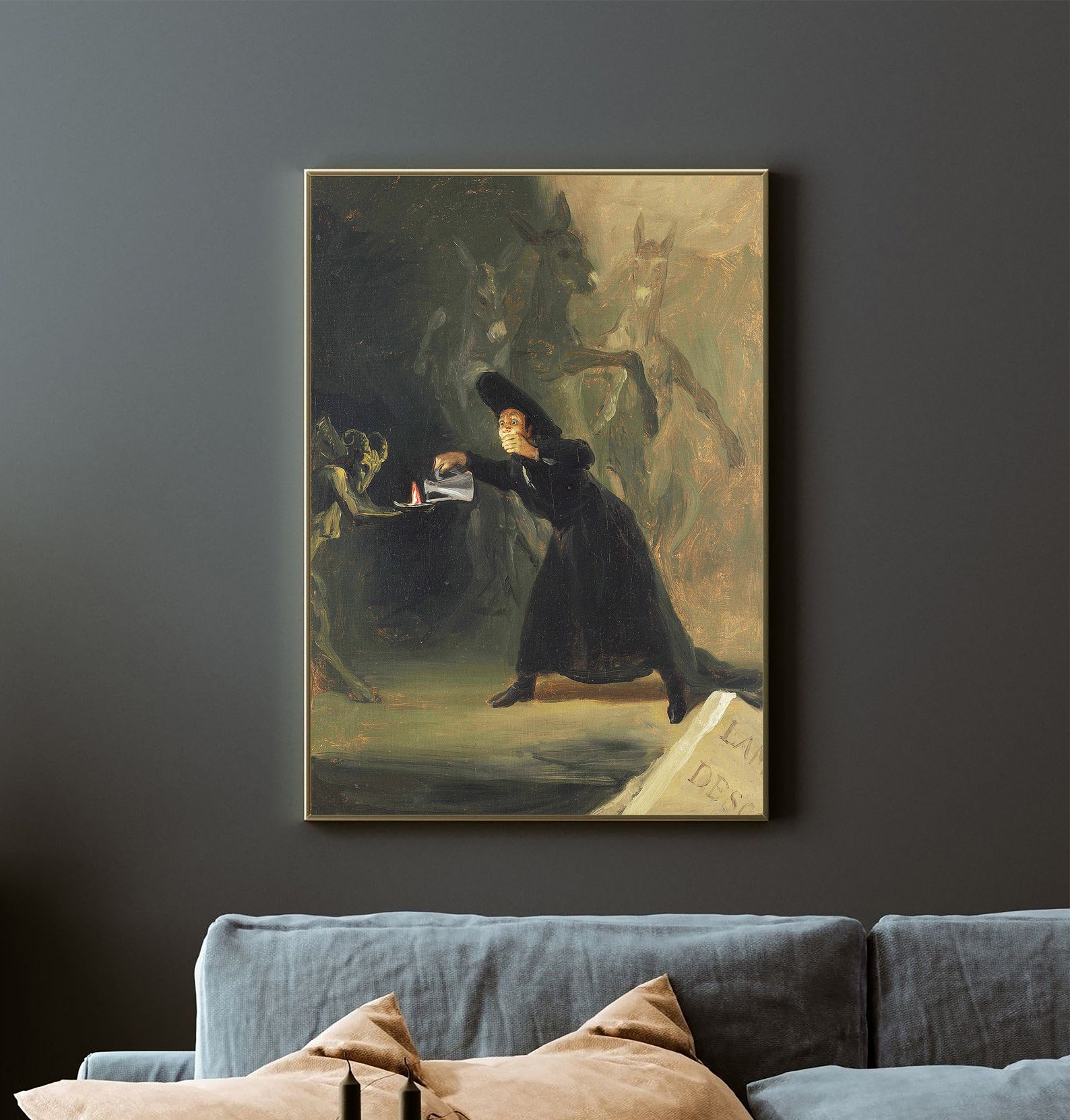 Francisco De Goya the Bewitched Man/the Devil's Lamp - Etsy