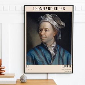 Leonhard Euler Poster - Modern Art Print Photo Gift Quote Museum ...