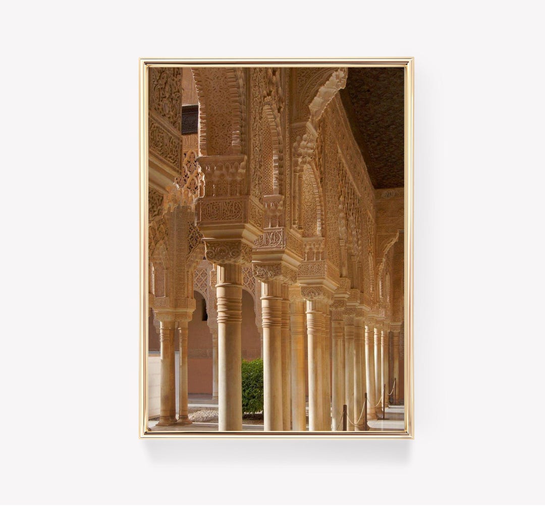 Alhambra Palace Art | Moorish Design Poster | Alhambra Print | Islamic ...