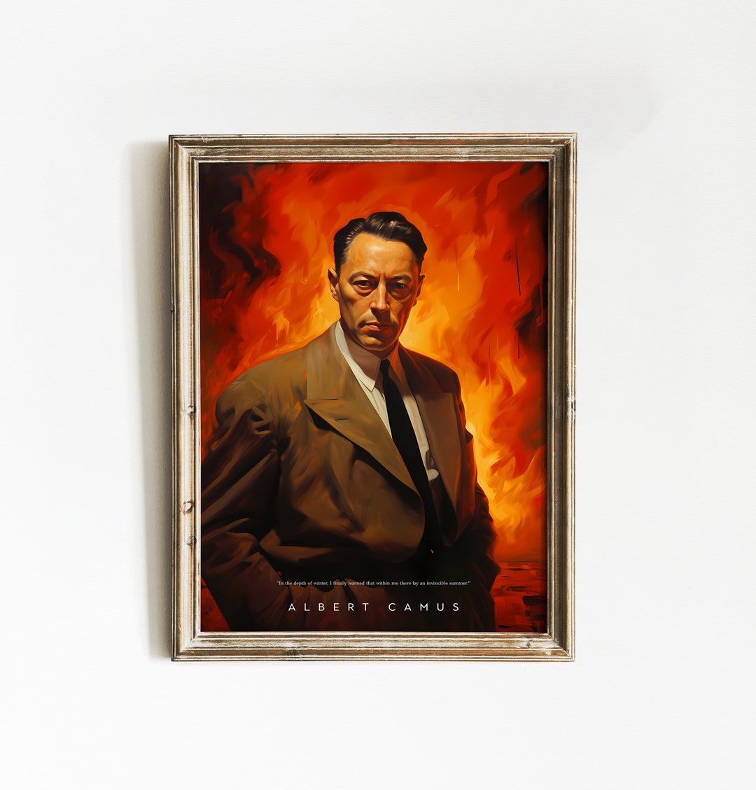 Albert Camus Poster | Philosopher Print | Bookworm Gift | Quote Decor ...