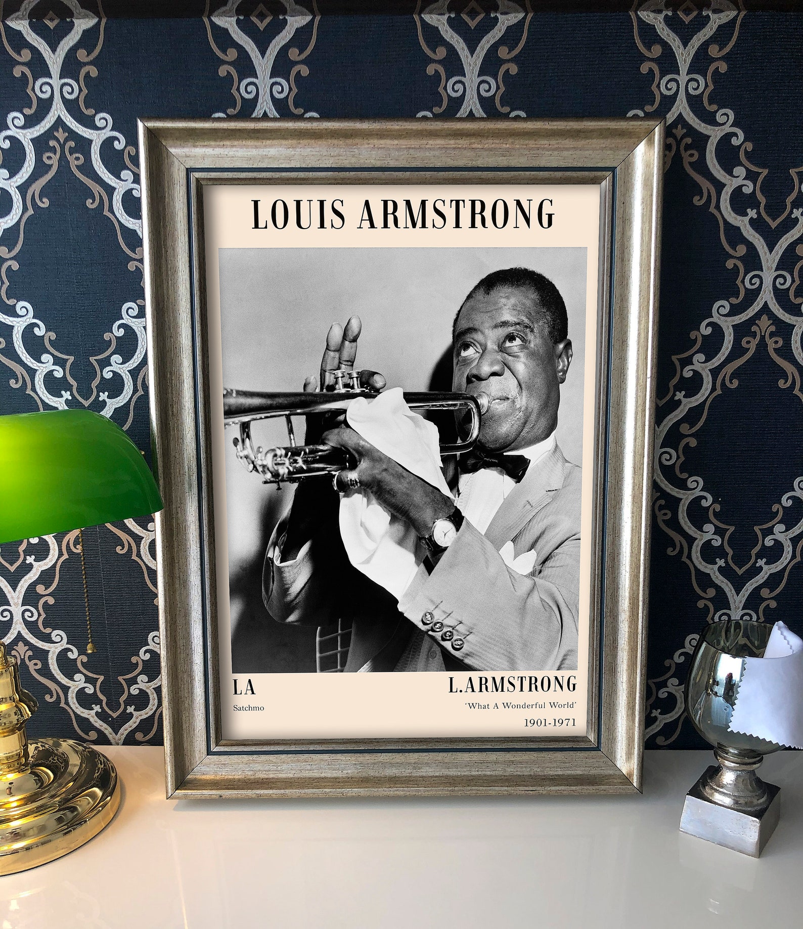 Louis Armstrong Poster Louis Armstrong Print Jazz Poster Etsy Australia