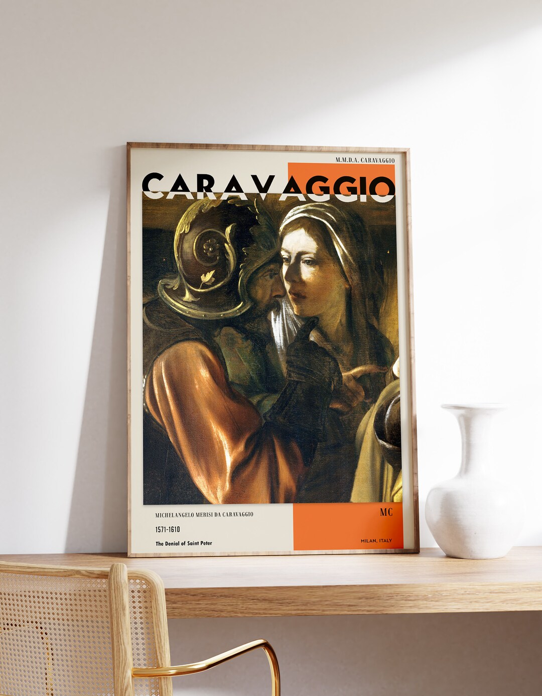 Caravaggio Print | Exhibition Poster | Renaissance Poster | Modern Wall ...