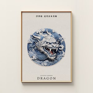 Dragon Print | Dragon Poster | Vintage Japanese Art | Antique Decor ...