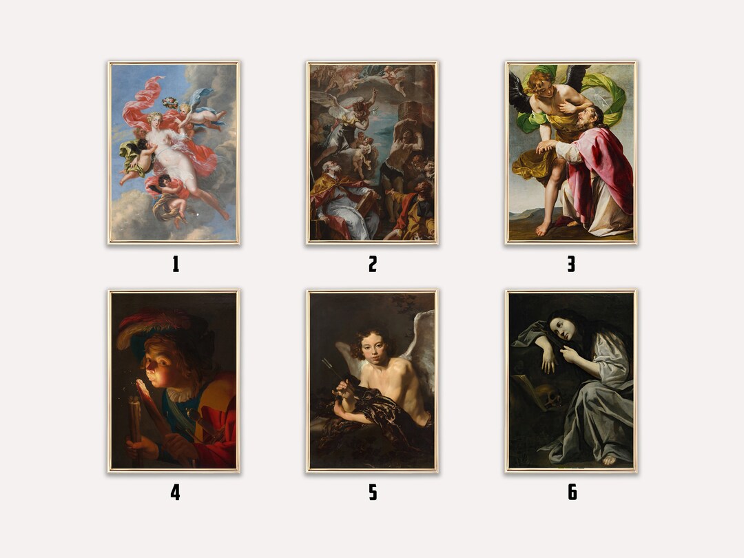 Baroque Art Print | Renaissance Print | Vintage Poster | Religious Wall ...