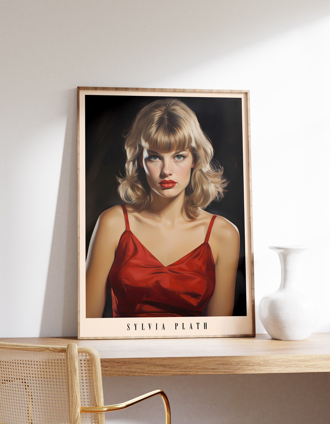 Sylvia Plath Print | Author Print | Sylvia Plath Poster | Literature ...