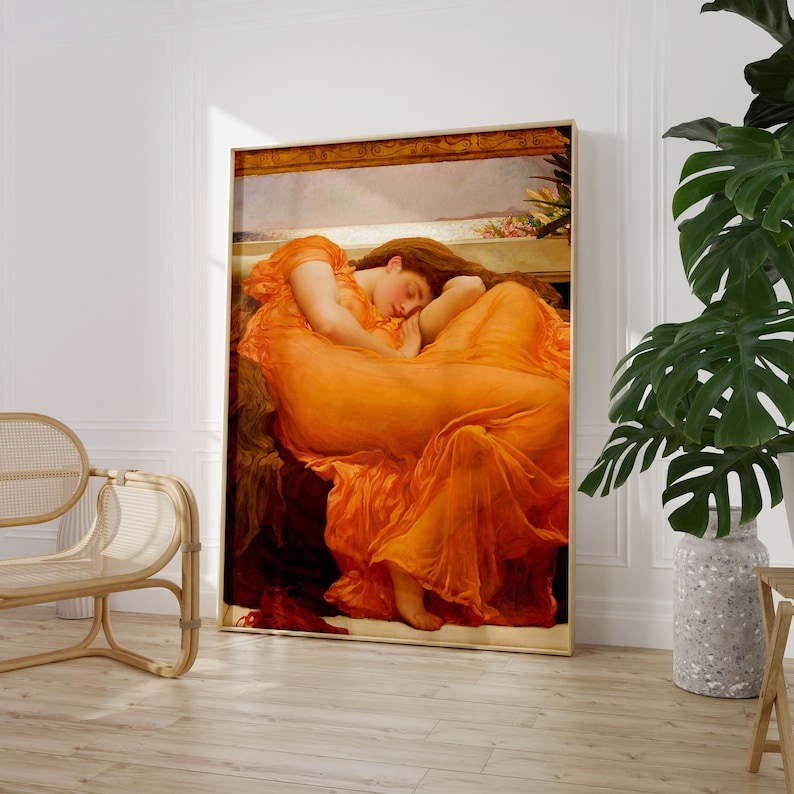 Flaming June Frederic Leighton 1895 Flaming June - Etsy