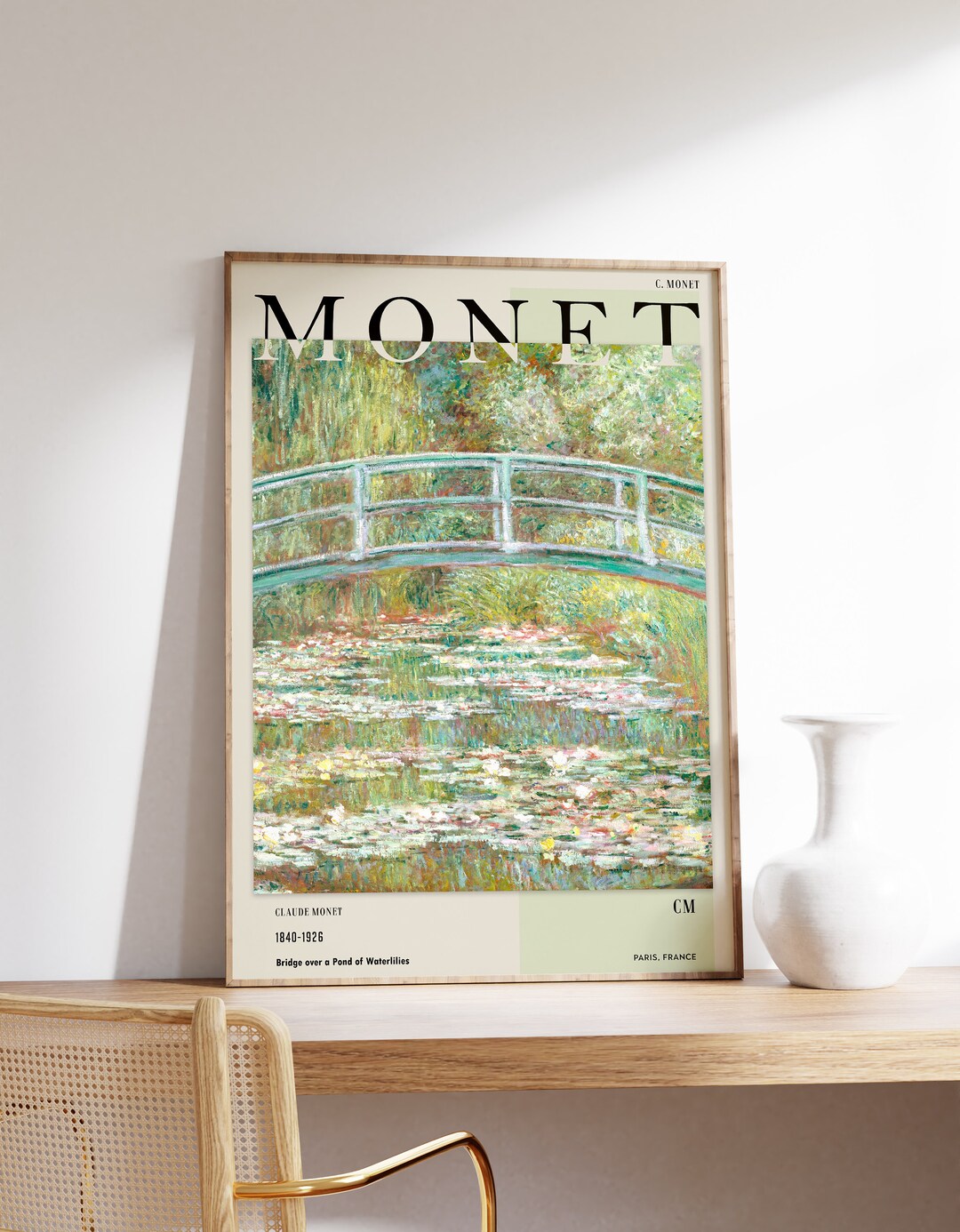 Claude Monet Print | Exhibition Print | Vintage Poster | Modern Neutral ...