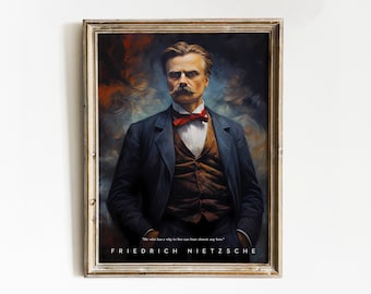 Friedrich Nietzsche Quote Poster Art Print Wall Decor Gift - Etsy