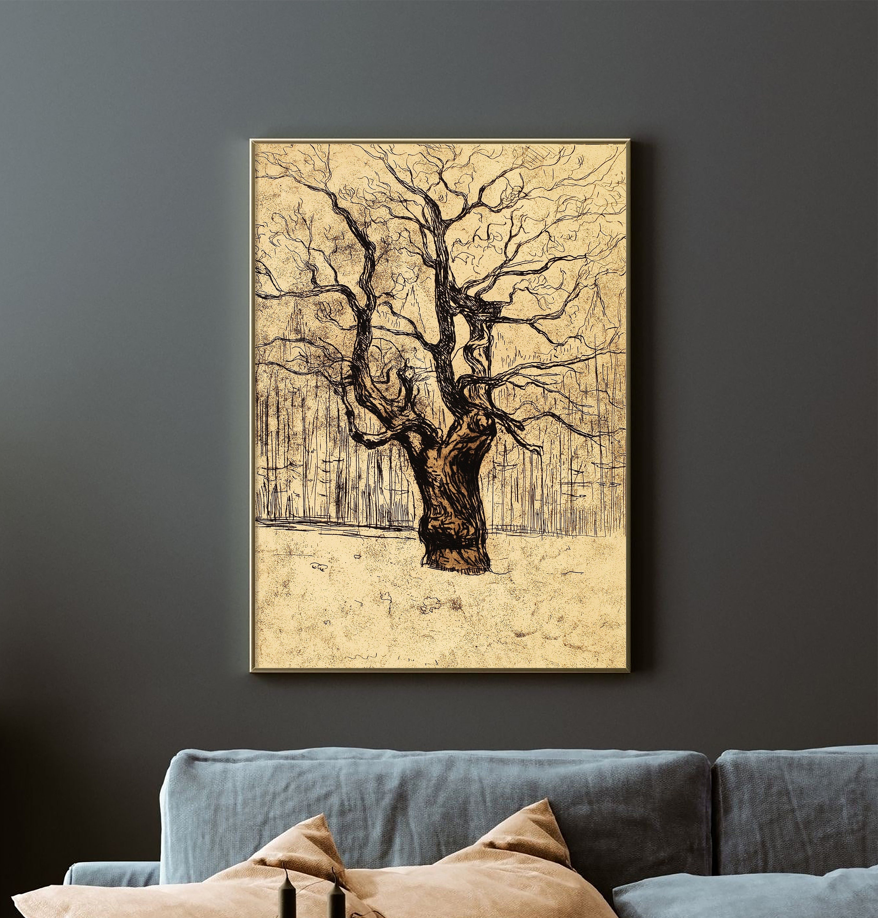 Edvard Munch the Oak 1903 Giclee Print Canvas Painting - Etsy