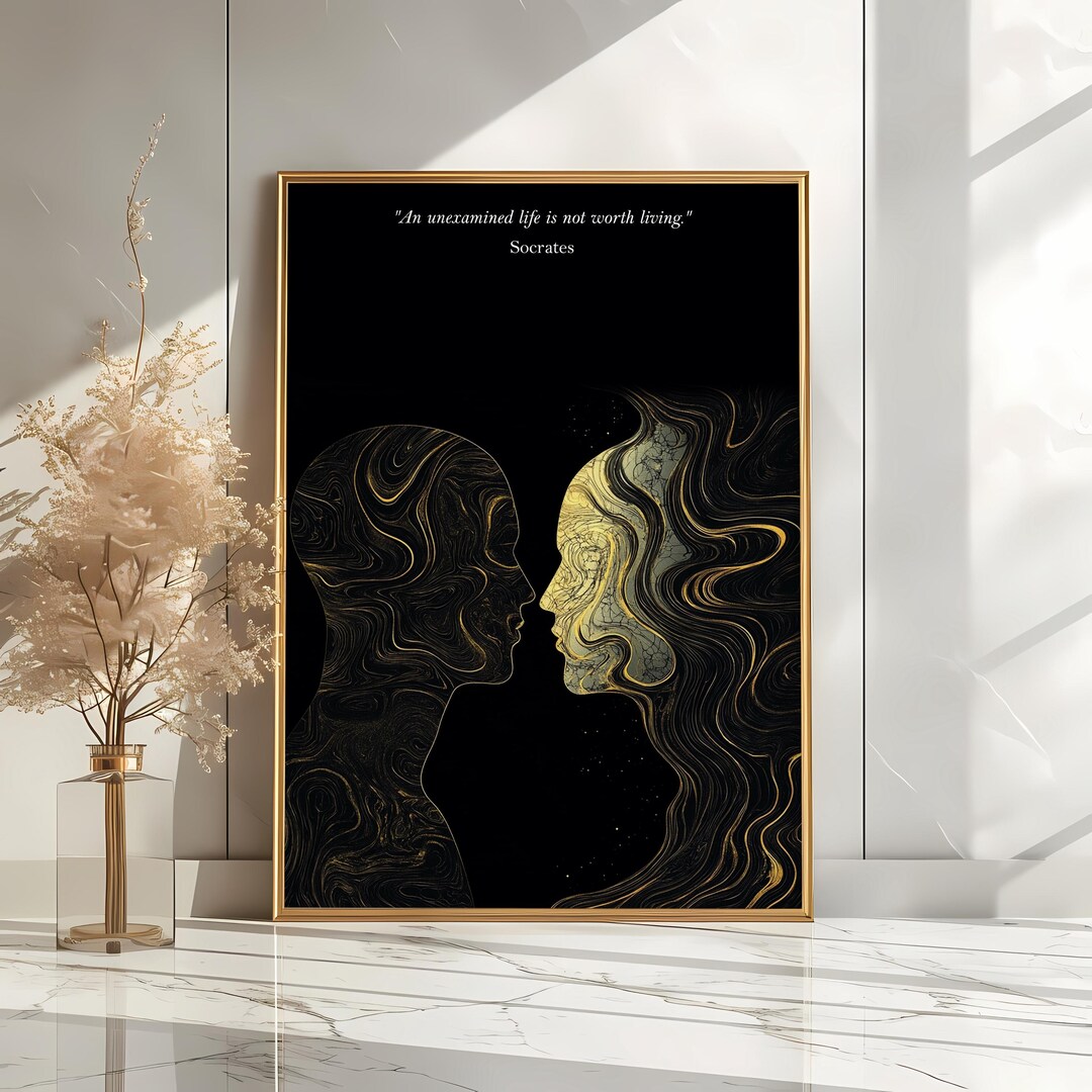 Socrates Quote Print | Philosophy Poster | Inspirational Wall Art ...