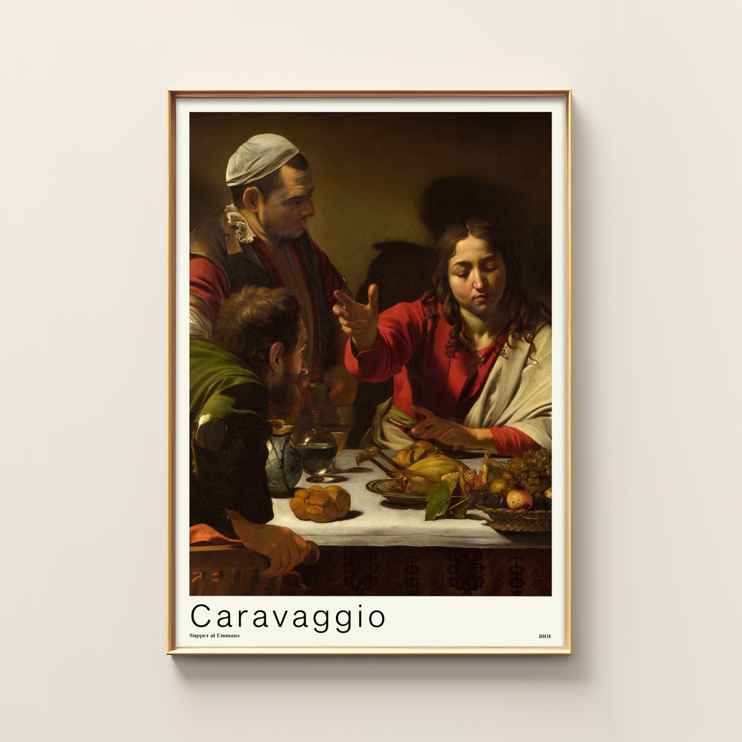 Caravaggio Art Print Vintage Poster Caravaggio Print Mid Century Modern ...