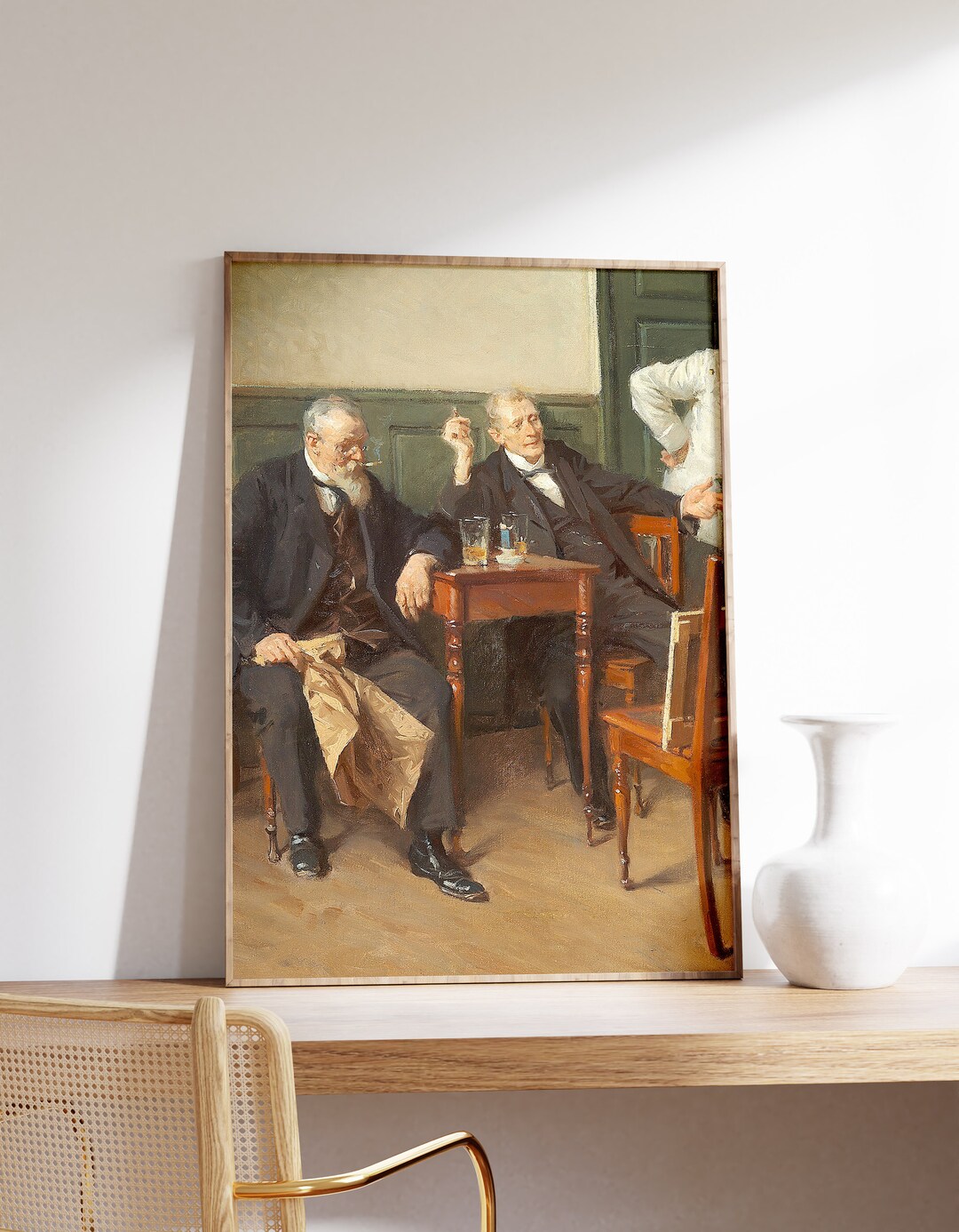 Gentleman Painting | Interior Print | Vintage Poster | Moody Oil ...