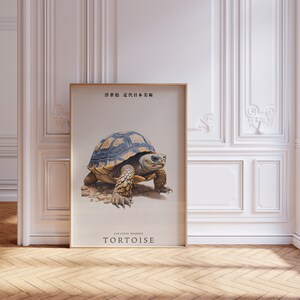 Tortoise Print | Tortoise Poster | Vintage Japanese Art | Antique Decor ...